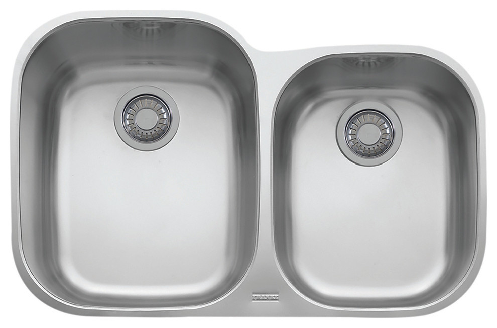 Franke Regatta Undermount Steel Kitchen Sink, Stainless Steel, RGX160 ...