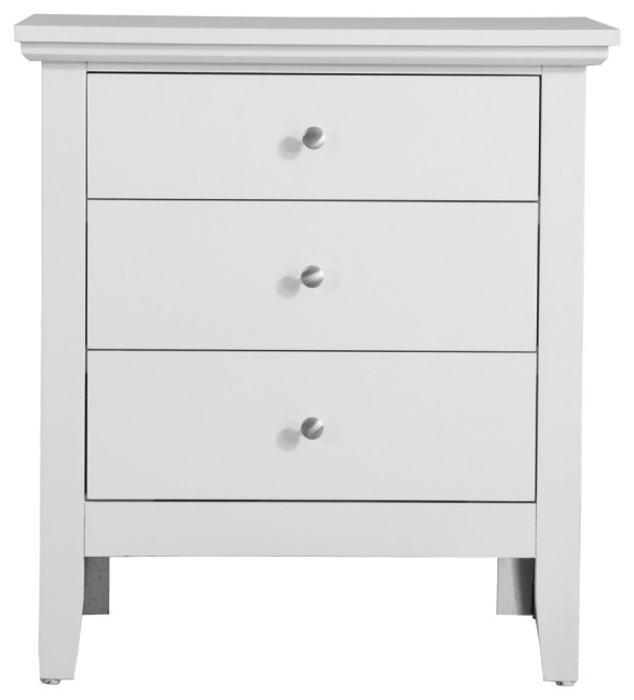 Hammond 3-Drawer Nightstand (26 in. H x 24 in. W x 18 in. D ...