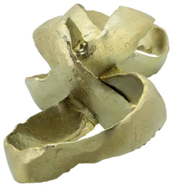 24" Metal Ring Chains, Gold - Contemporary - Decorative Objects And ...