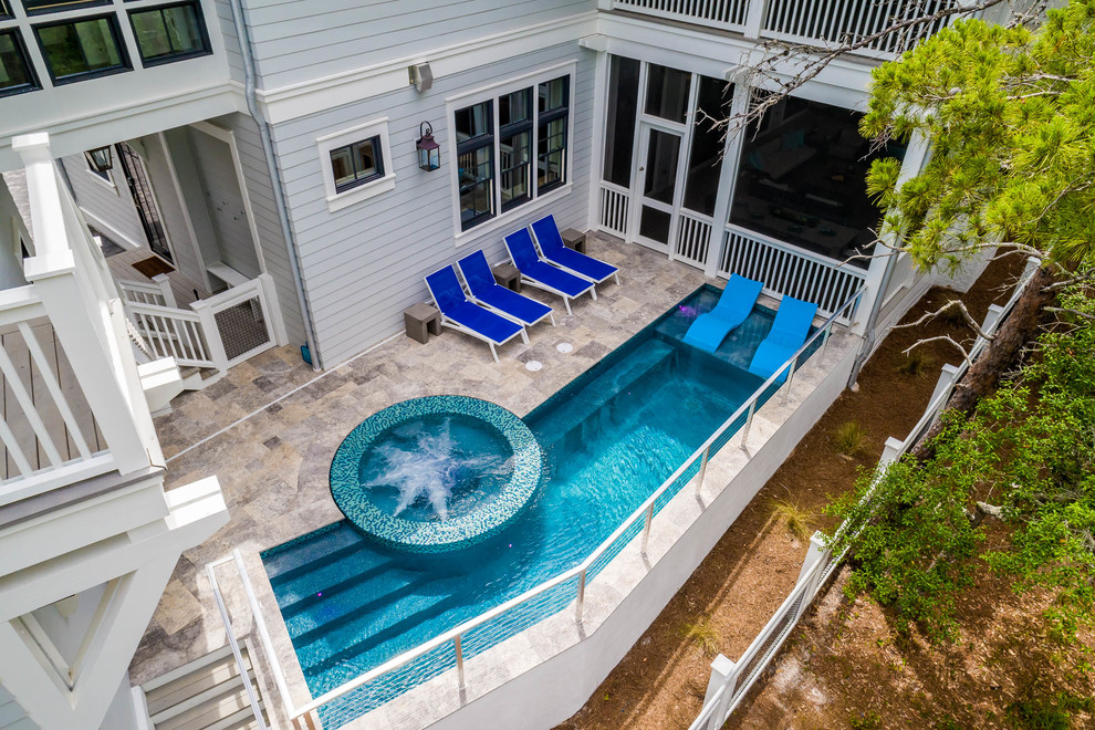 Watercolor Florida Beach House - Beach Style - Dallas - by Stuart Lloyd ...