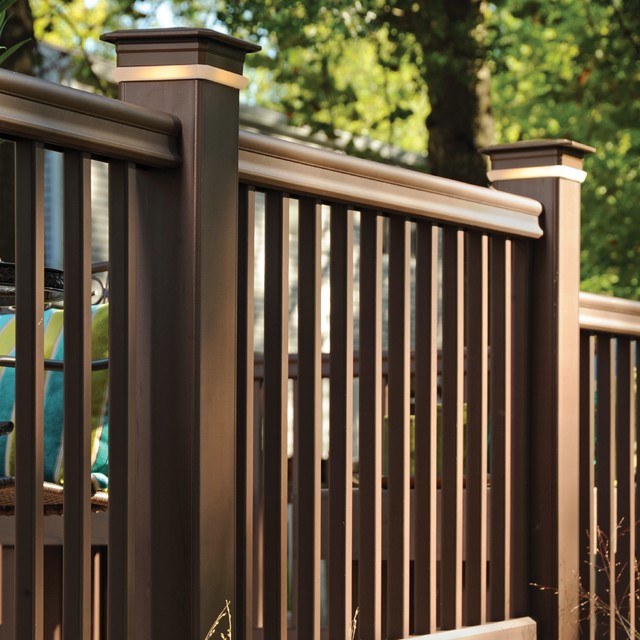 Railing - RadianceRail® - Kona® - Composite Balusters - Post Cap Lights ...