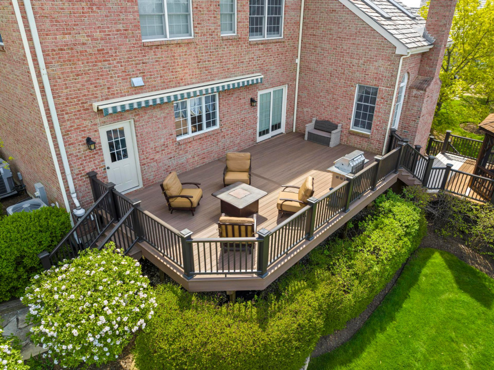 English Walnut and Express Kona Railing - Deck - Chicago - by OnDeck ...