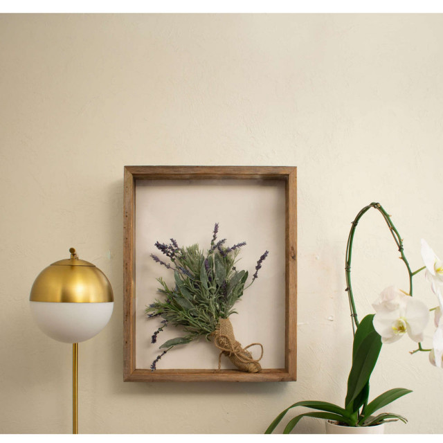 10" X 10" Rustic Farmhouse Dark Gray Wood Shadow Box - Rustic - Picture ...