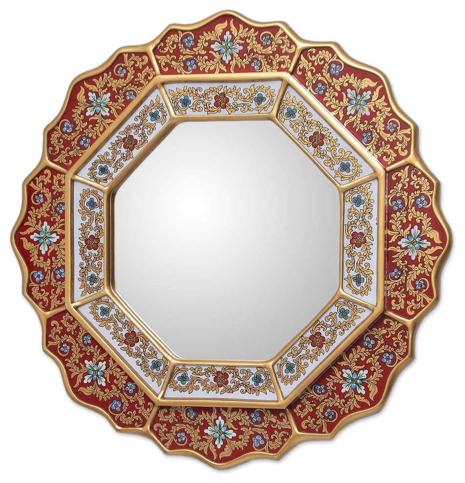 Red Star Mirror - Traditional - Wall Mirrors - by NOVICA | Houzz