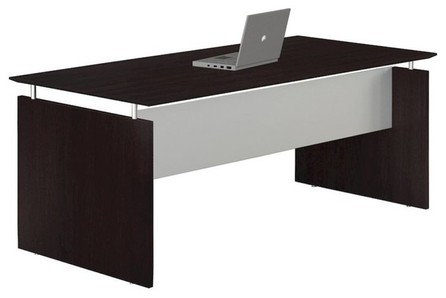 72" Rectangle Straight Desk, Mocha, 72" - Contemporary - Desks And ...