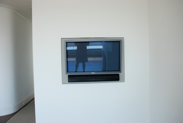 Rotating TV Wall - Modern - San Francisco - by Audio Video Architects ...