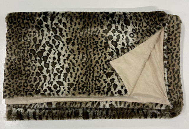 Ultra Soft Faux Fur Leopard Throw - Contemporary - Throws - by ...
