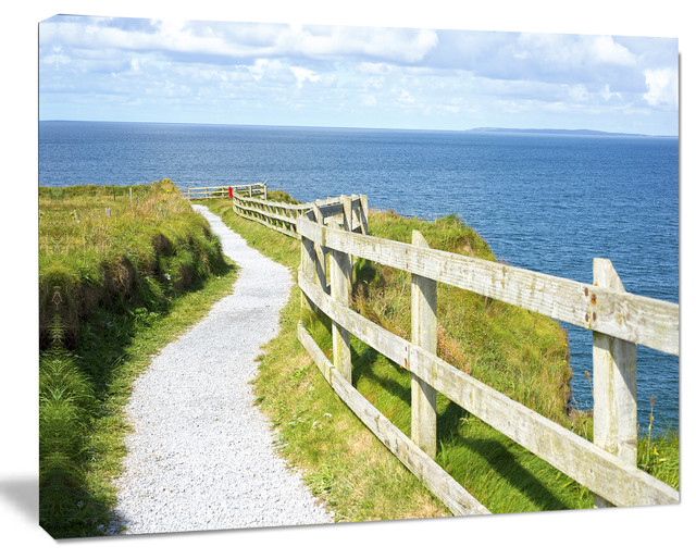 Cliff Walk on Wild Atlantic Way, Landscape Canvas Art Print, 20"x12 ...