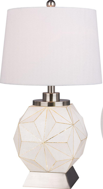 Modern White Luster Table Lamp - Contemporary - Table Lamps - by ...