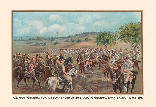 General Toral's Surrender of Santiago to General Shafter, July 13, 1898 ...