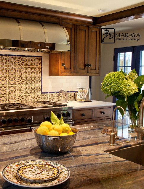 Old California Style Kitchen - Mediterranean - Kitchen - Los Angeles ...