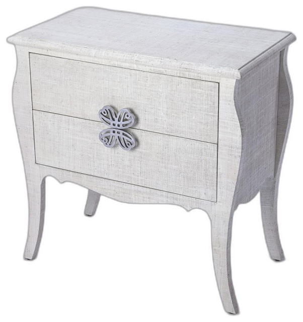 30" Off White Standard Accent Chest With Two Drawers - French Country ...