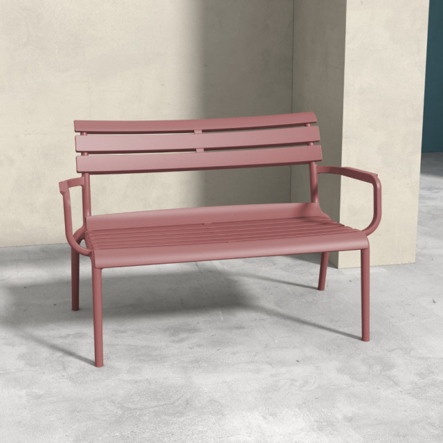 Paris Outdoor Bench - Contemporary - Outdoor Benches - by Compamia | Houzz