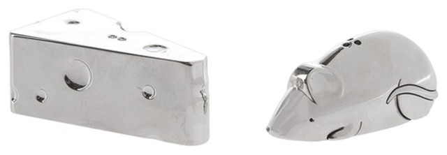 Mouse and Cheese, Salt and Pepper Shaker - Contemporary - Salt And ...