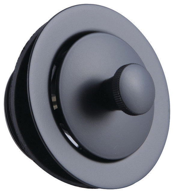 Kingston Brass DLL200MB Brass Lift & Lock Tub Drain, Matte Black ...