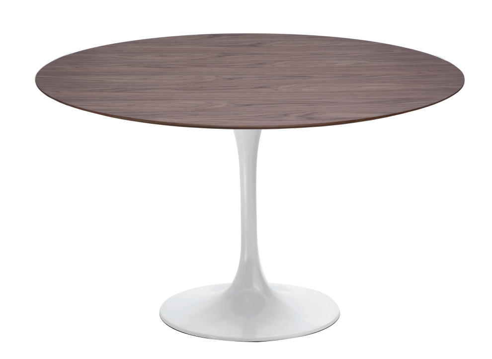 Cal Dining Table, Walnut, 48" - Midcentury - Dining Tables - by Nuevo ...