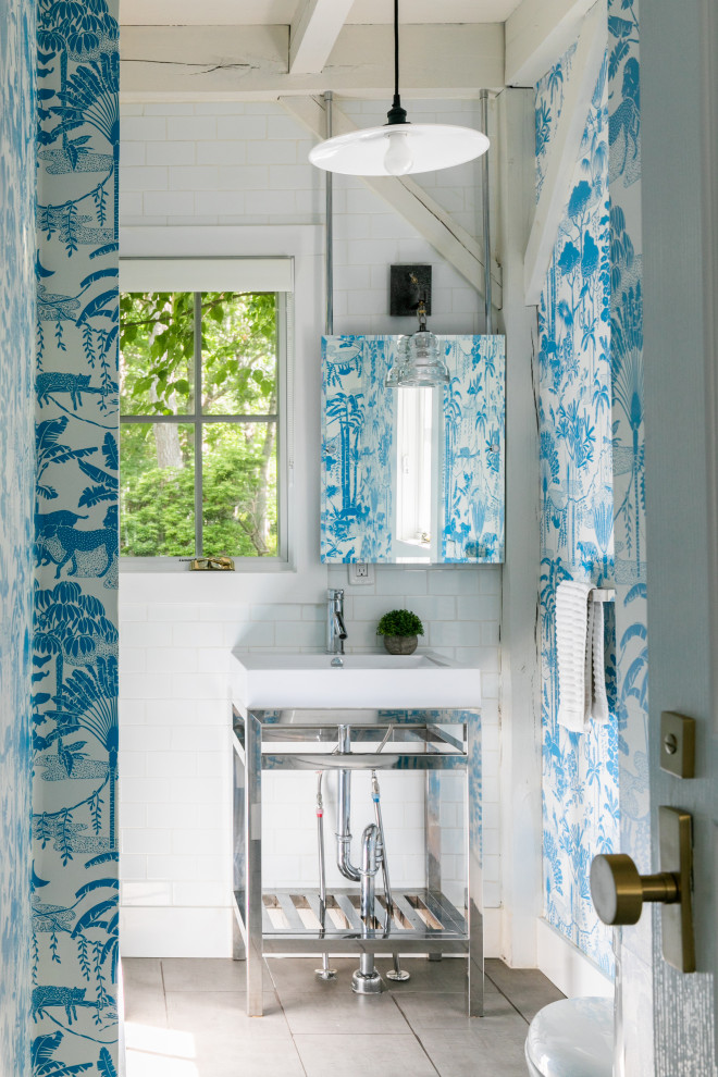 Old Wood Path Beach House - Beach Style - Bathroom - New York - by Re ...