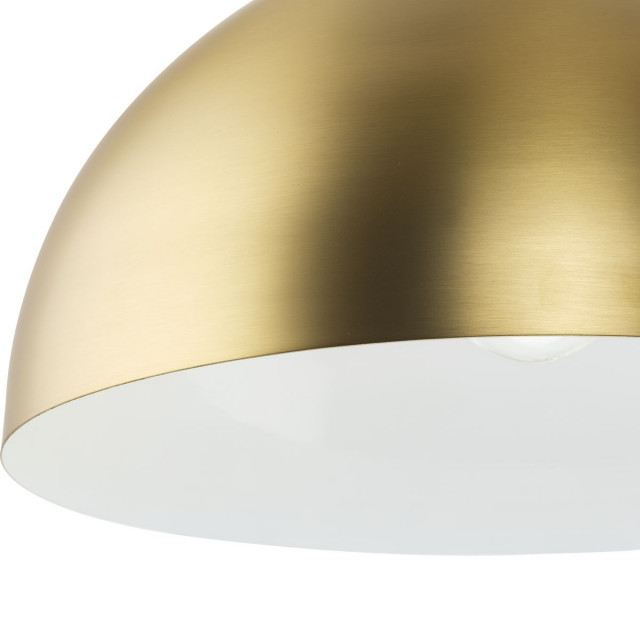Perimeter Collection One-Light Brushed Gold Modern Pendant With metal ...