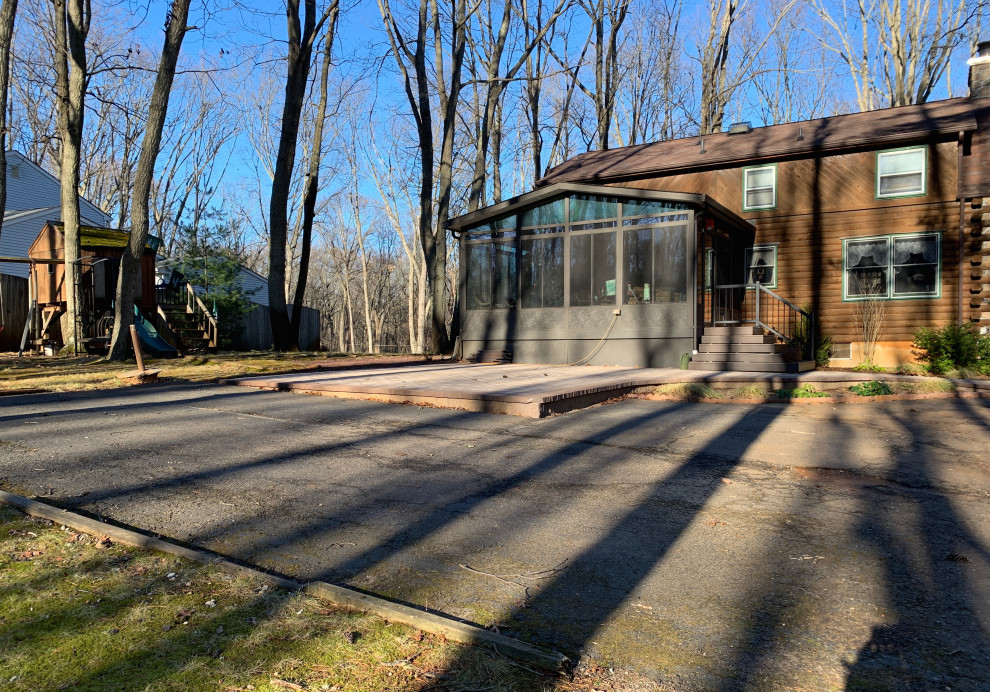 Sad backyard-now less sad.