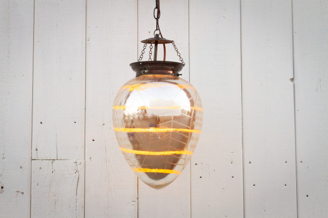 Silver Pear Shaped Lamp - Mediterranean - Pendant Lighting - by De-cor ...