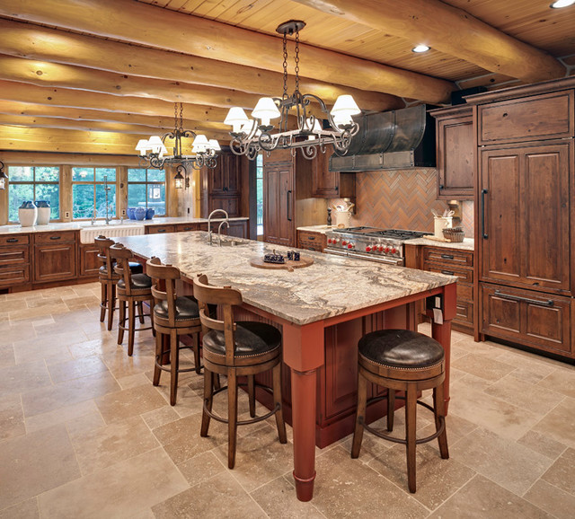 Wisconsin - Rustic Hunting Lodge Remodel - Rustic - Kitchen ...