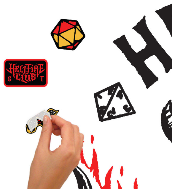 Stranger Things Hellfire Club Giant Peel & Stick Wall Decals - Eclectic ...