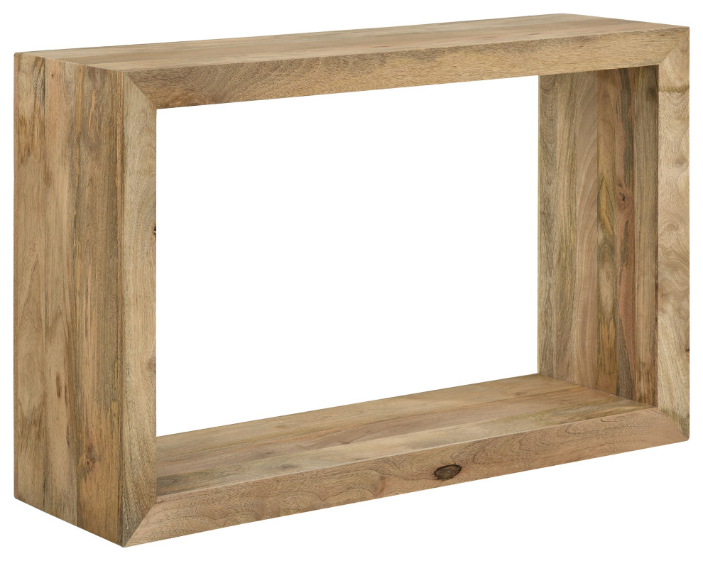 Benton Rectangular Solid Wood Sofa Table Natural - Transitional ...