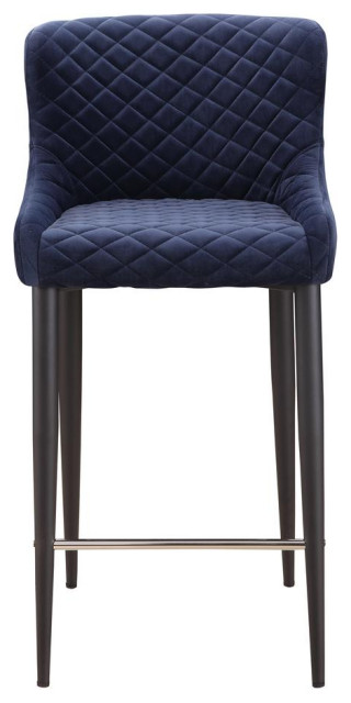 Etta Counter Stool Dark Blue - Contemporary - Bar Stools And Counter ...