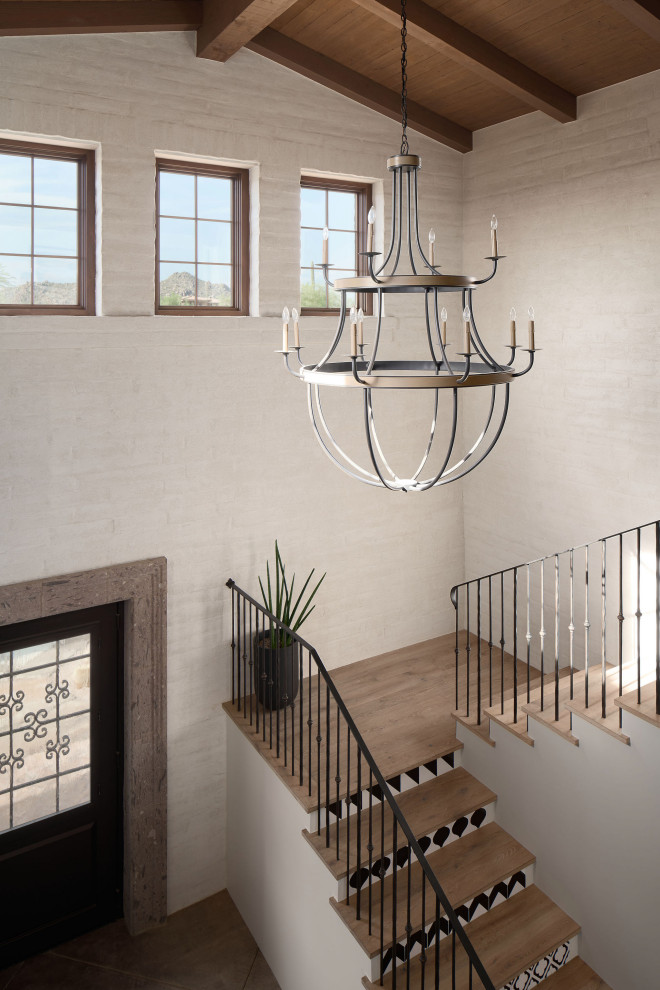 Sonoran Adobe Oasis - Southwestern - Staircase - Phoenix - by Janet ...