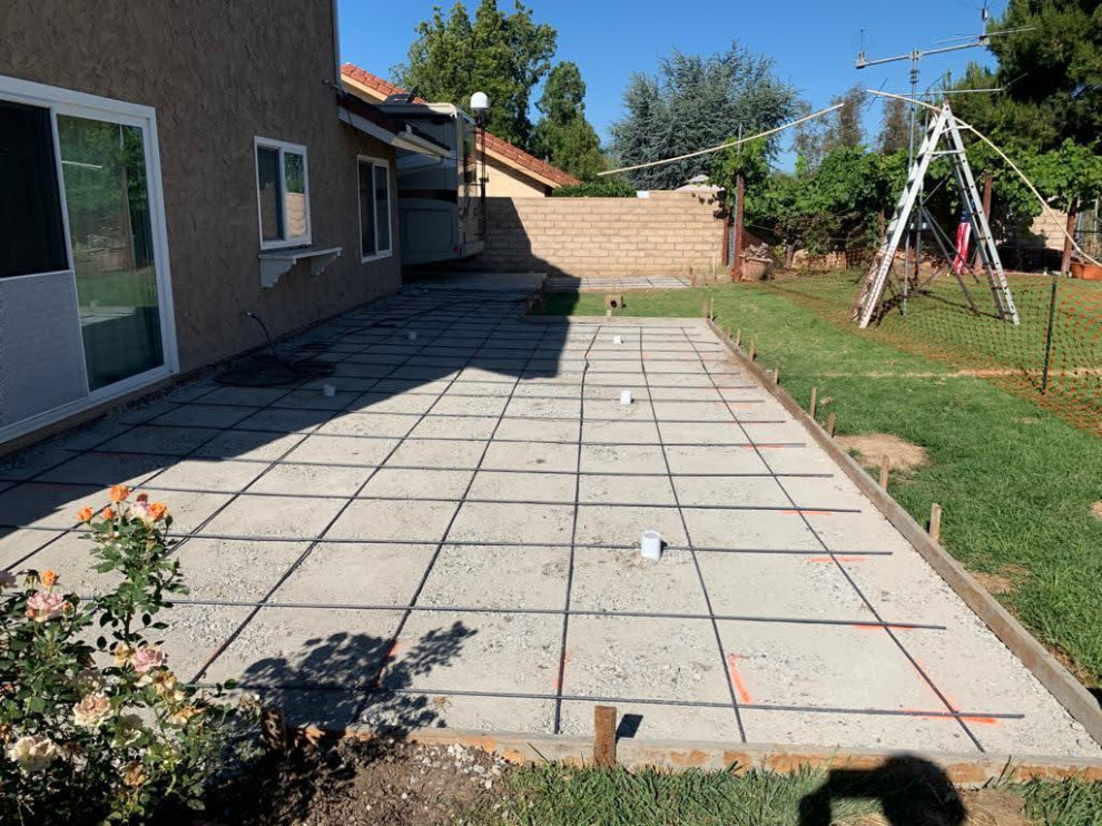 That Seamless Transition Patio with New Concrete Slab in Los Angeles ...