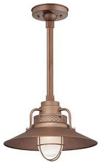 Millennium Lighting RRRS14-CP R Series - 14" Stem Hung Railroad Shade ...