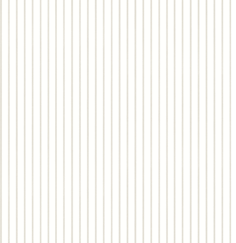 Oliver Taupe Simple Stripe Wallpaper, Swatch - Farmhouse - Wallpaper ...