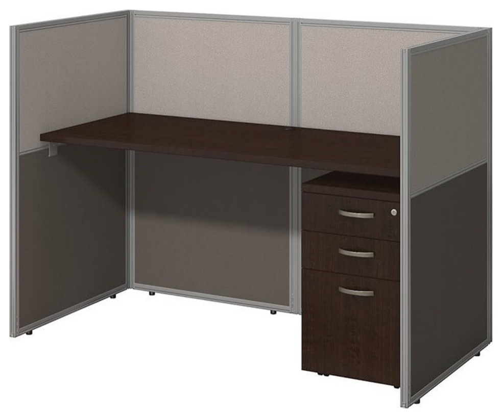 Bush Business Furniture Easy Office 3 Drawer Wood Computer Desk in ...