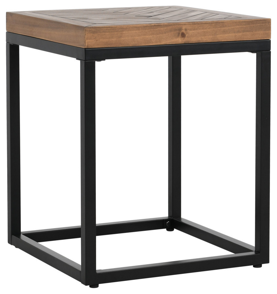 Chantel Square End Table, 22Hx18Wx18D - Industrial - Side Tables And ...