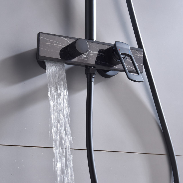 Dual Handle Shower System With Multi-Function Hand Shower ...