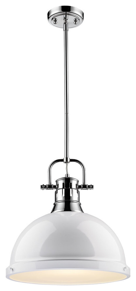 Duncan 1-Light Pendant With Rod - Traditional - Pendant Lighting - by ...