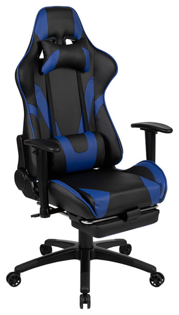 X30 Gaming Ergonomic Computer Chair w/Fully Reclining Back & Slide-Out ...