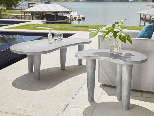 Palette Outdoor Side Table - Midcentury - Outdoor Side Tables - by ...