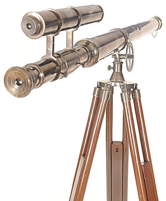 Telescope with Stand-40 inch Model Display - Midcentury - Telescopes ...