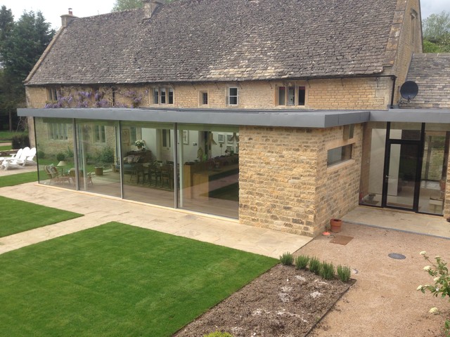 Cotswold Stone Modern Extension - Exterior - Gloucestershire - by ...