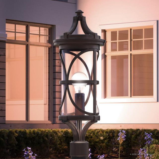 Luxury Rustic Outdoor Post / Pier Light, 9, Olde Bronze Finish ...