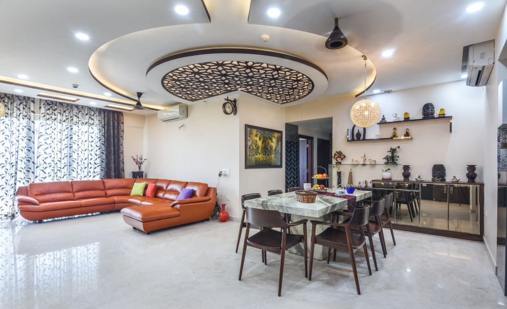 Mr. Chetan & Mrs Priya | Living & Dining Area | Karle Zenith, Karle ...