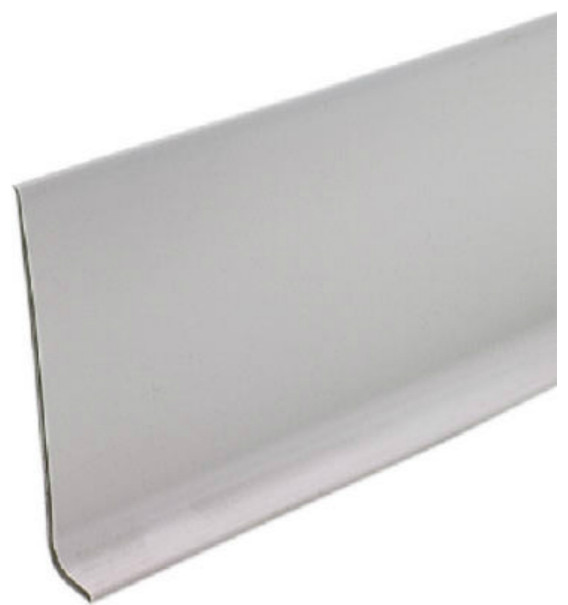 M-D® Building 75291 Vinyl Cove Wall Base with Dry Back, 4" x 4', Silver ...