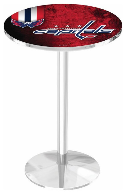 Holland L214 03 Washington Capitals 36x28" Pub Table - Chrome ...