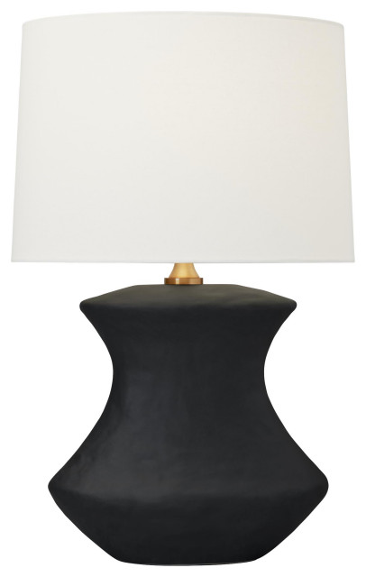 Bone Table Lamp, Rough Black Ceramic - Transitional - Table Lamps - by Generation Lighting | Houzz