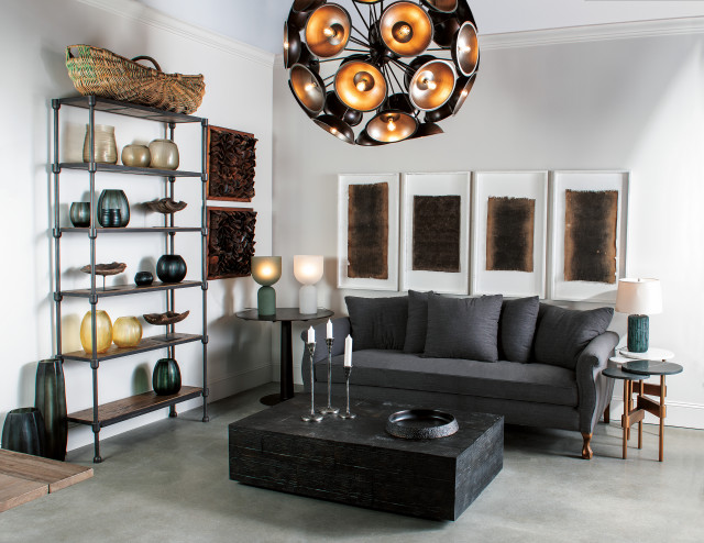 Rhone Smoky Glass Vase Medium - Transitional - Vases - by BoBo ...