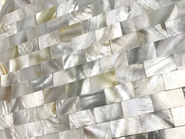 Tiles M03 Mother Of Pearl Shell Backsplash Freshwater I-Shape Rectangle ...