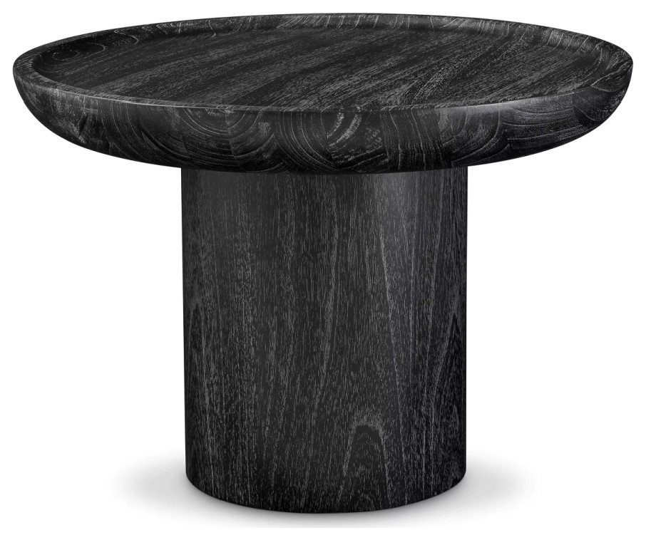 Round Gray Side Table | Eichholtz Rouault - Transitional - Side Tables ...