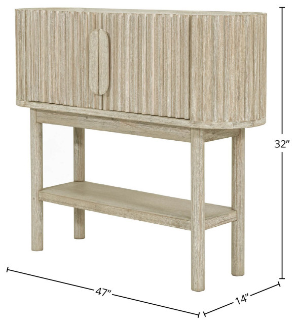 Oasis 74" Console Table, Beige - Farmhouse - Console Tables - by LH ...