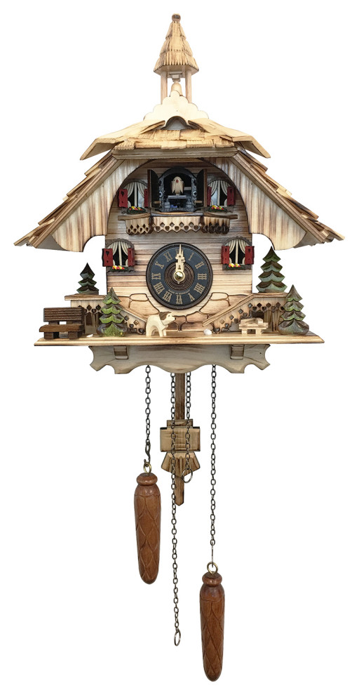 Engstler Battery-operated Cuckoo Clock- Full Size - Rustic - Cuckoo ...